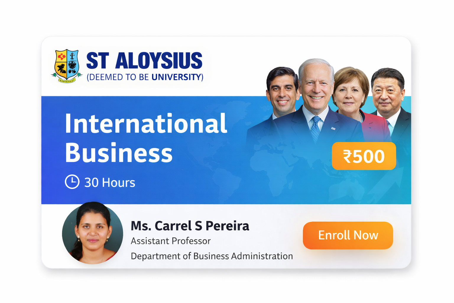 St Aloysius (Deemed to be University) LMS | Courses